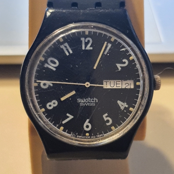 Swatch | Accessories | Vintage Swatch Knight Of The Night Black ...